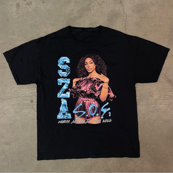 Tops | Sza Sos North American Tour 223 Merch Tshirt | Poshmark